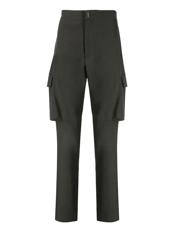 Givenchy Straight-leg Wool Cargo Trousers - Green