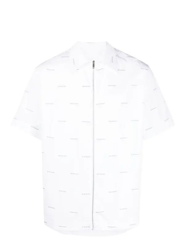Givenchy Logo-print Cotton Shirt - White