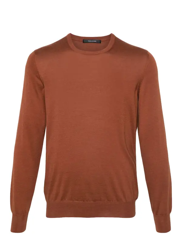 Tagliatore Crew-neck Jumper - Brown