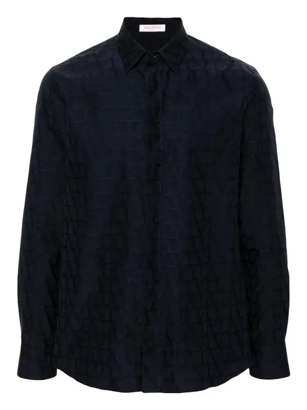 Valentino Garavani Toile Iconographe Jacquard Shirt - Blue