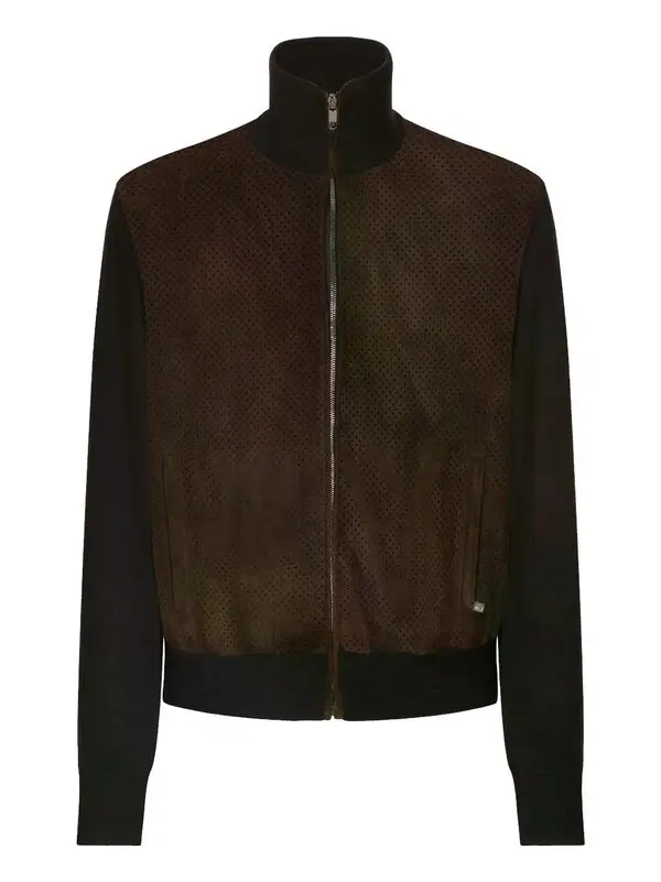 Dolce & Gabbana Zip-up Bomber Jacket - Brown