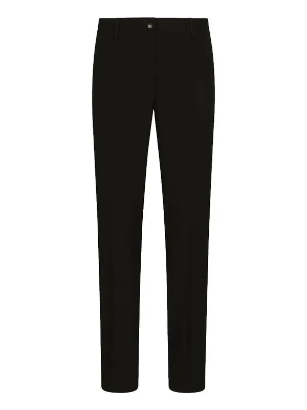 Dolce & Gabbana Wool Tailored Pants - Black