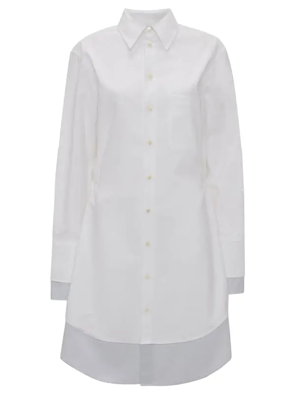 JW Anderson Long-sleeve Shirt Dress - White