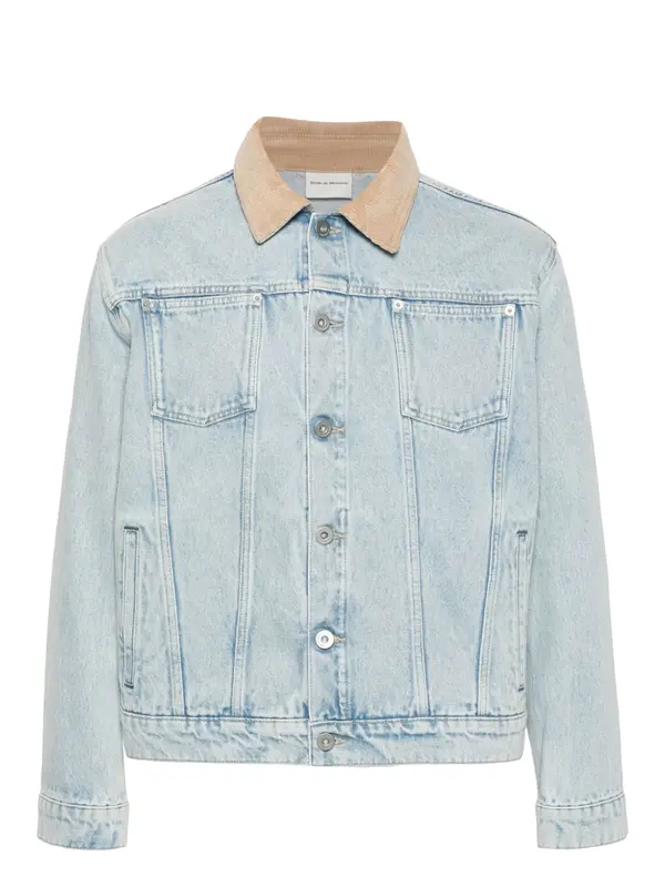 Drole De Monsieur Délavée Denim Jacket - Blue