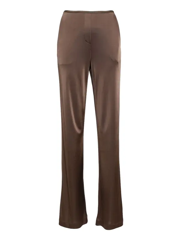 Helmut Lang Fluid Straight-leg Trousers - Brown