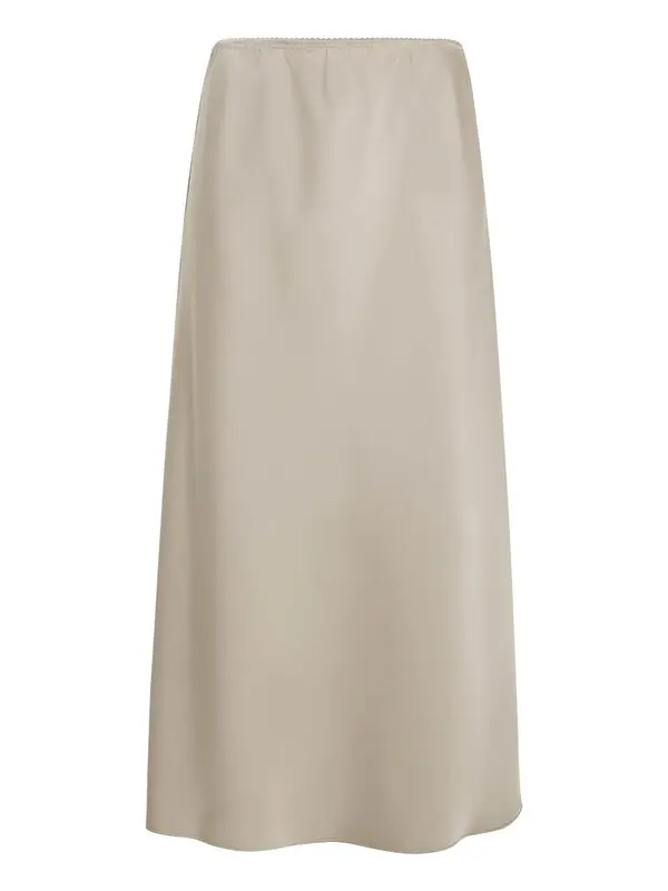 Max & Co. Satin Midi Skirt - Green