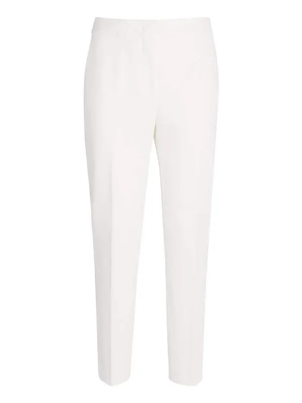 Max Mara Cropped Slim Trousers - White