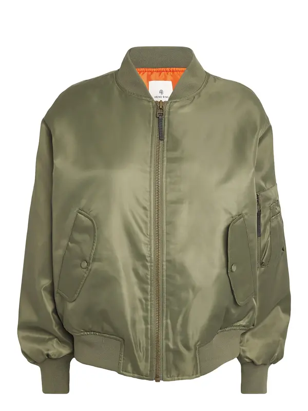 ANINE BING Leon Bomber Jacket - Green