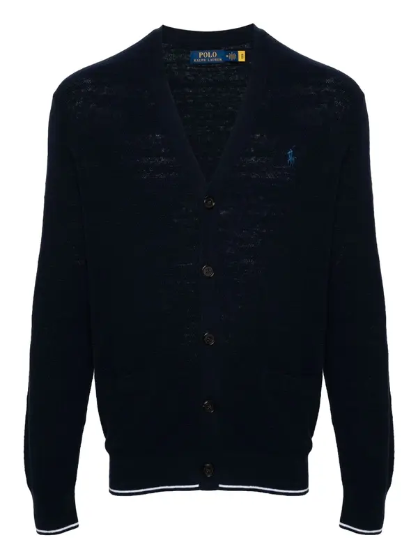 Polo Ralph Lauren Pony Embroidery Cardigan - Blue