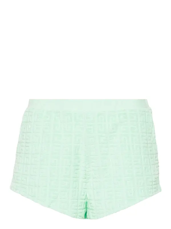 Givenchy 4g-motif Thigh-length Shorts - Green