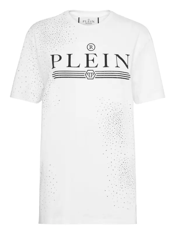 Philipp Plein Crystal-embellished T-shirt - White