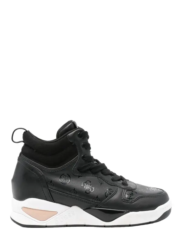 Guess Logo-print Sneakers - Black