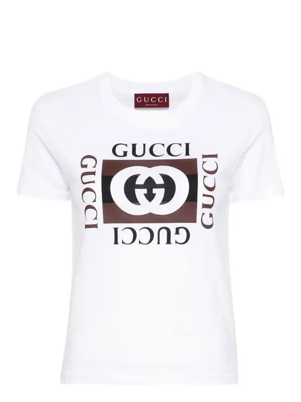 Gucci Logo-print Cotton T-shirt - White