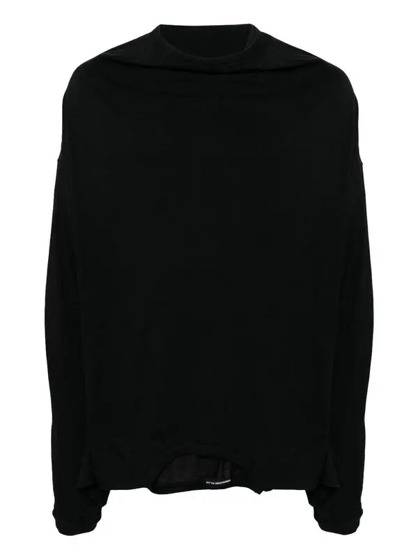 UNDERCOVERISM Upside-down Long-sleeved T-shirt - Black