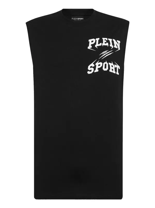 PLEIN SPORT Logo-print Tank Top - Black