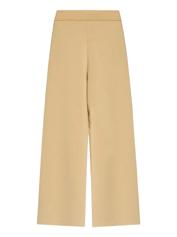 Kenzo Boke Wool Palazzo Pants - Neutrals