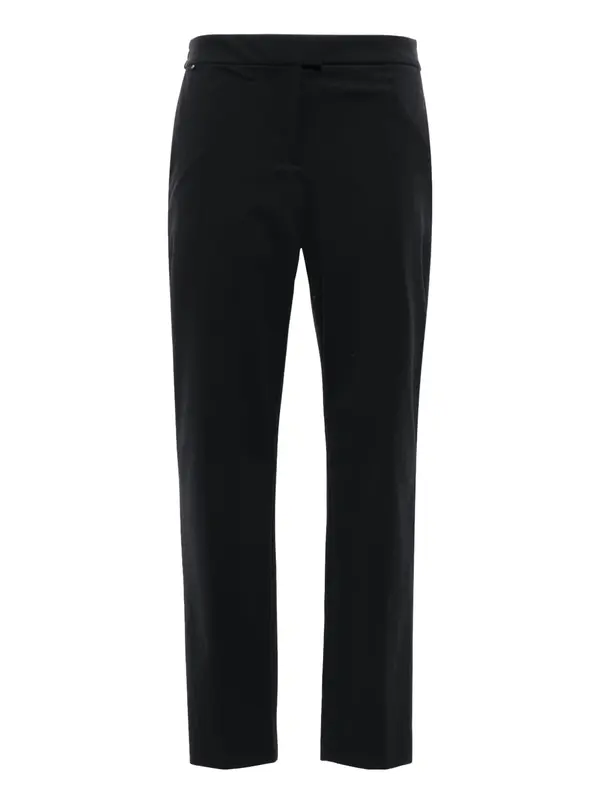 BOSS Pressed-crease Slim-fit Trousers - Black
