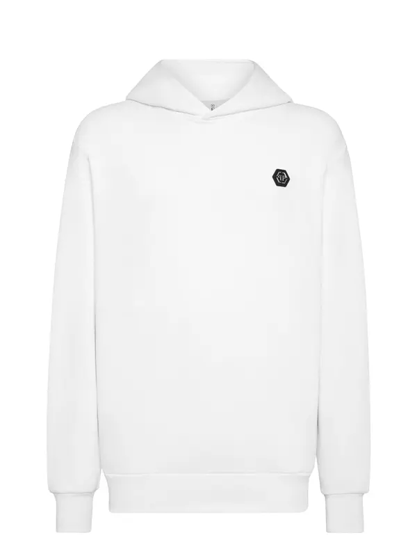 Philipp Plein Rhinestone-embellished Hoodie - White