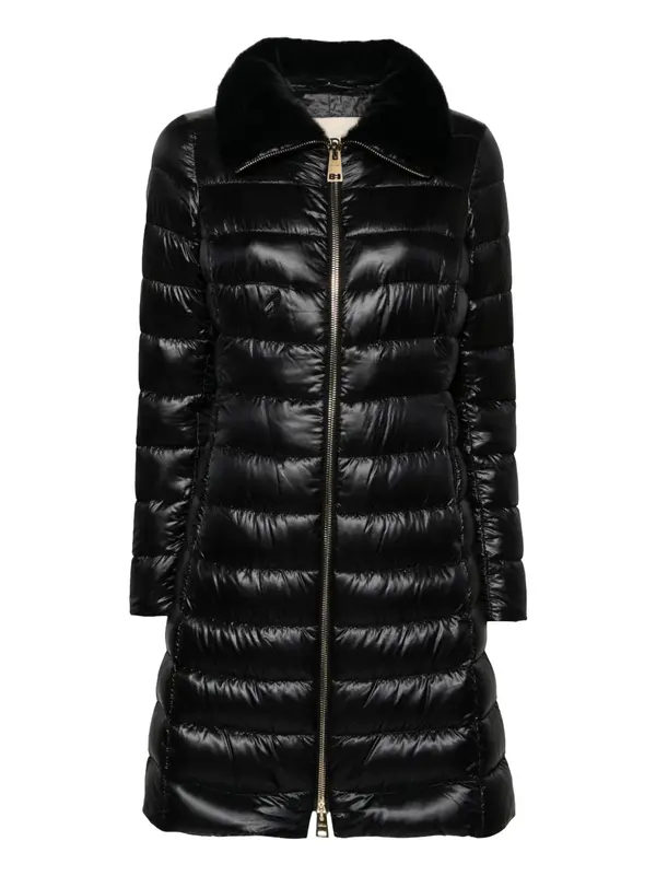 Herno Faux-fur Collar Puffer Coat - Black