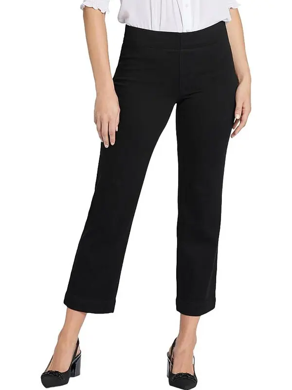 NYDJ Bailey High-rise Straight Leg Jeans - Overdye Black