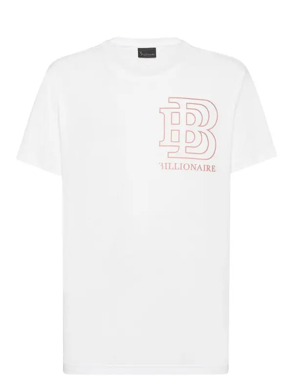 BILLIONAIRE Logo-print Cotton T-shirt - White