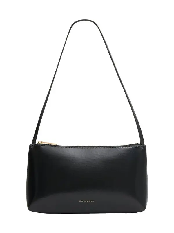 MANSUR GAVRIEL Gaia Leather Shoulder Bag - Black/flam