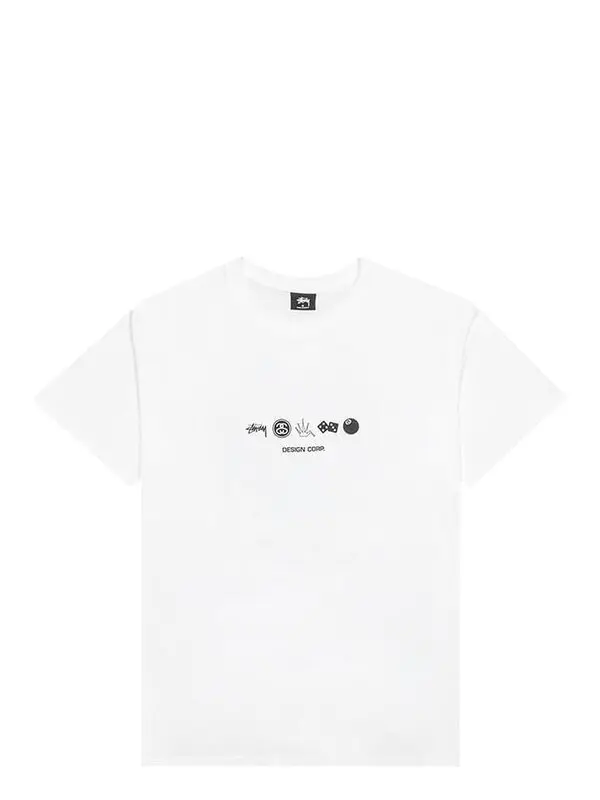 StÜssy Global Design Corporate Tee - White