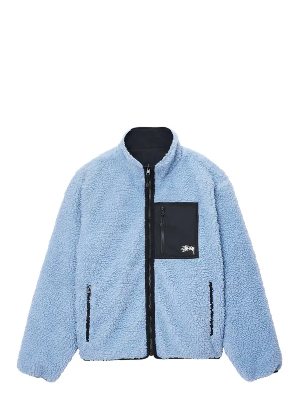 StÜssy Sherpa Reversible Jacket - Blue