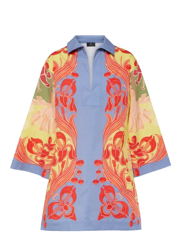 Etro Printed Cotton-blend Shirt - Multicoloured