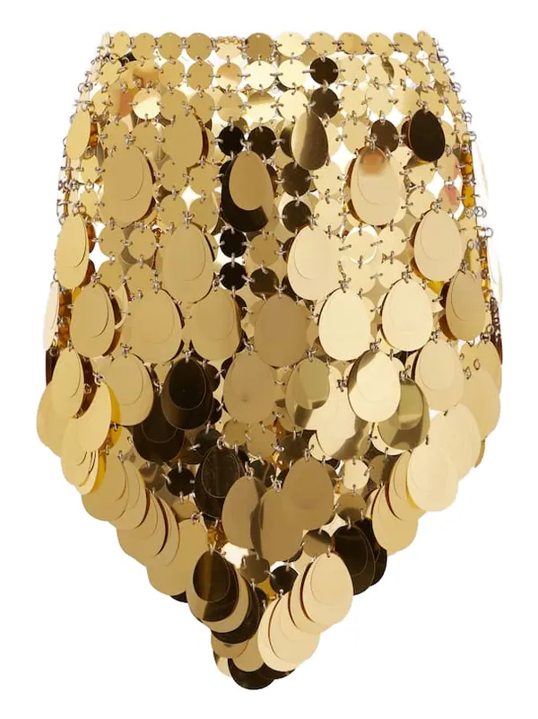 Rabanne Assembly Sequined Miniskirt - Gold