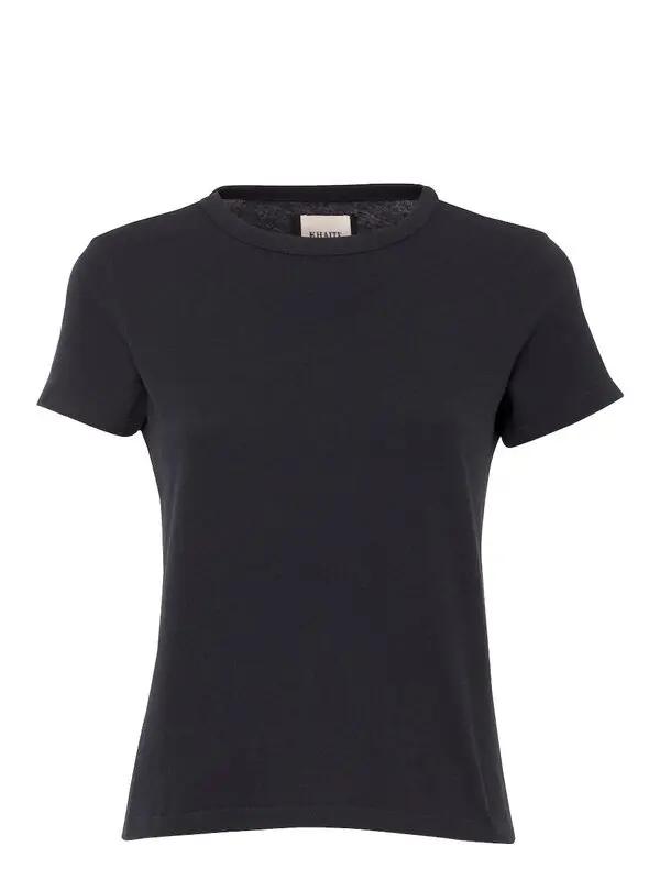 Khaite Samson Cotton Jersey T-shirt - Black