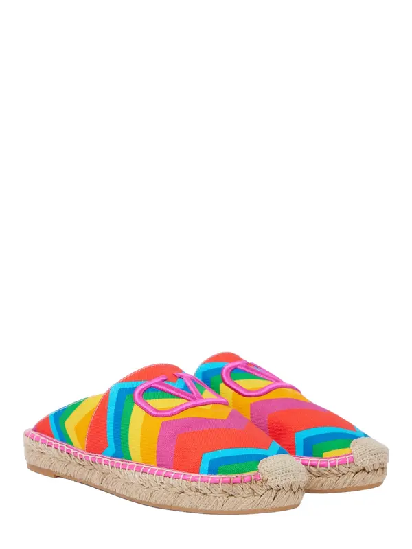 Valentino Garavani Vlogo Canvas Espadrilles - Multicoloured