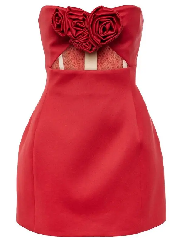 Magda Butrym Cutout Bustier Dress - Red