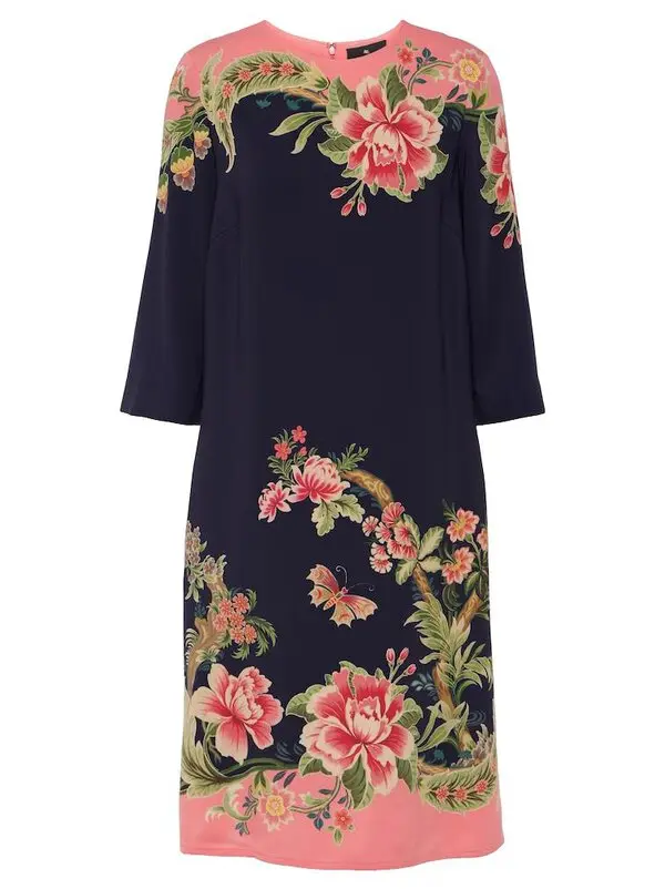 Etro Floral Shift Dress - Multicoloured