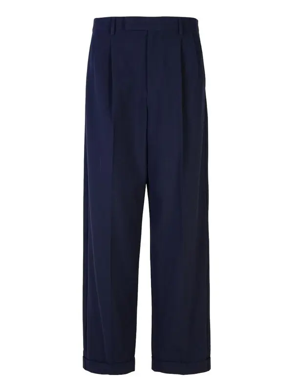 A.p.c. Marissa Viscose Blend Trousers - Navy