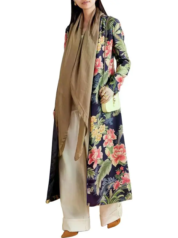 Etro Floral-print Cotton Coat - Multi