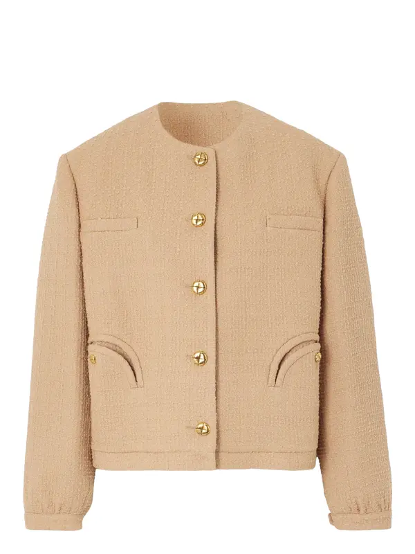BLAZÉ MILANO Gliss Wool-blend Bouclé-tweed Jacket - Neutrals