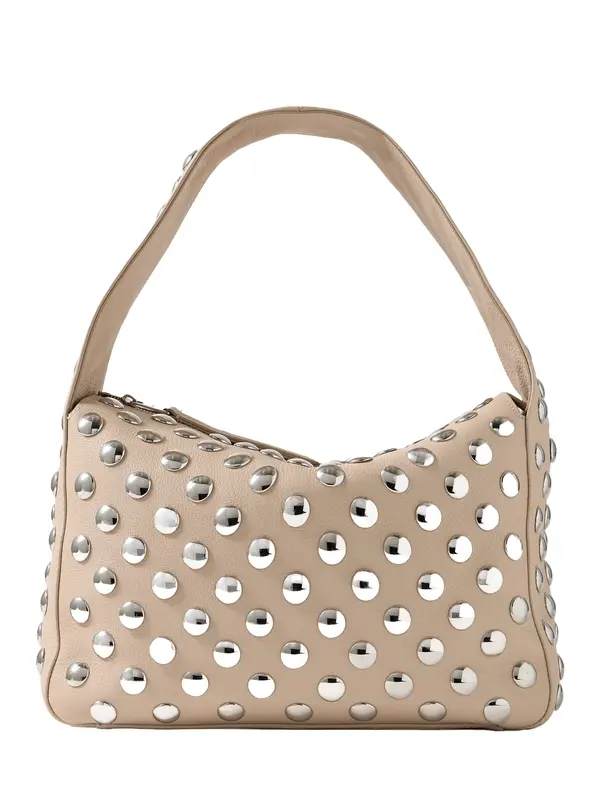 Khaite Elena Large Studded Shoulder Bag - Ivory