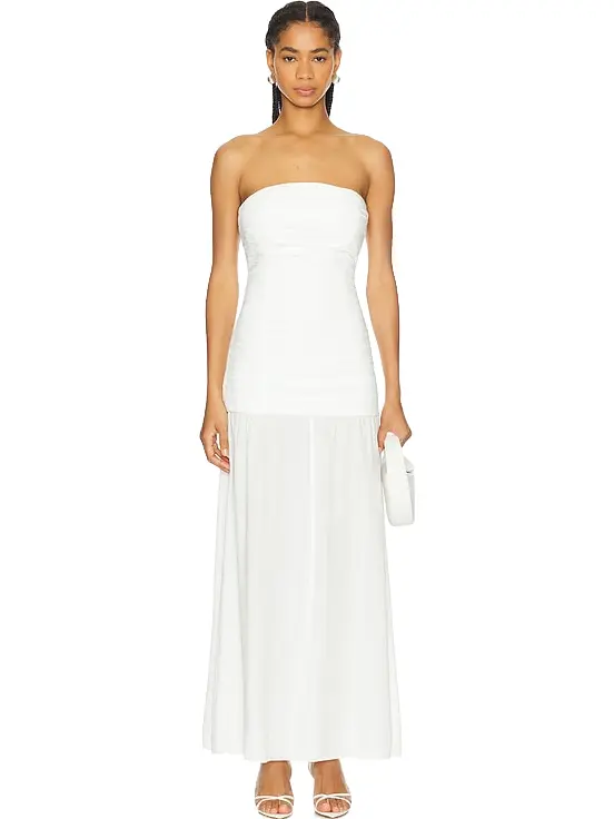 SEROYA Gardenia Maxi Dress - Porcelain