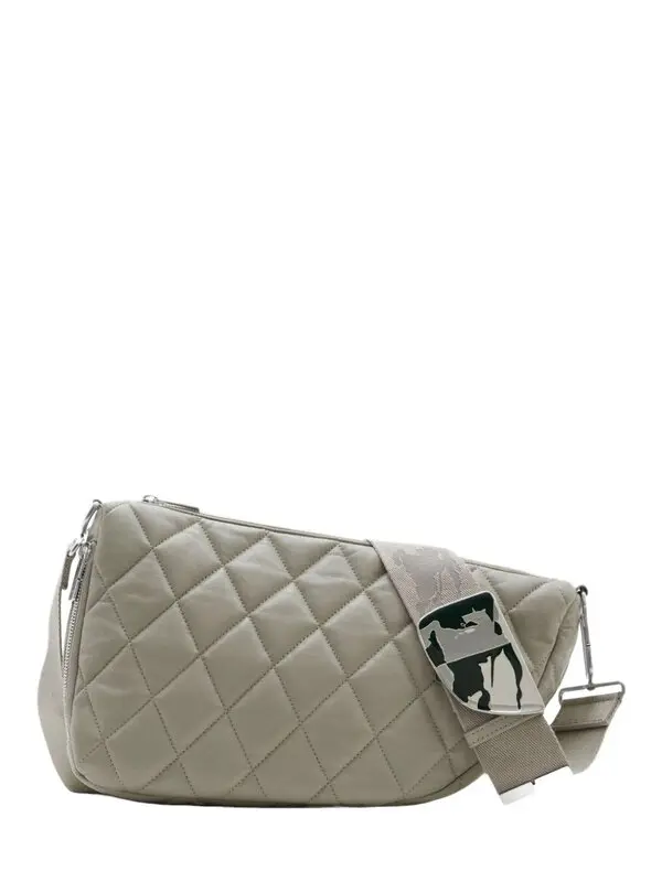 Burberry Diamond-quilted Shoulder Bag - Grey