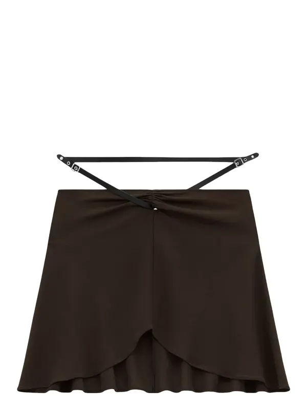 COURREGES Ellipse Mini Skirt - Brown