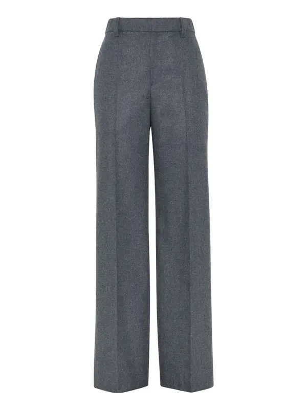 Brunello Cucinelli Wide-leg Trousers - Grey