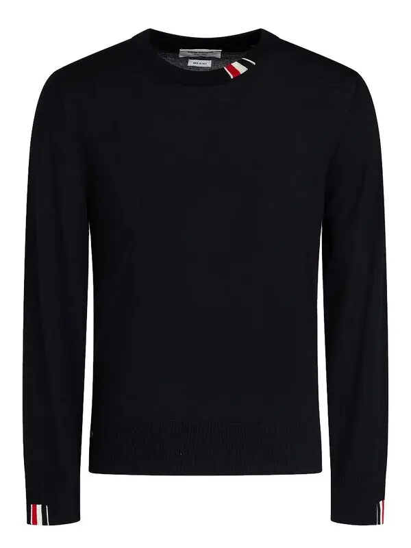 Thom Browne Wool-blend Sweater - Midnight Blue