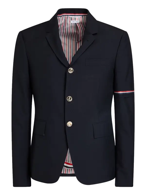Thom Browne Wool-blend Blazer - Navy