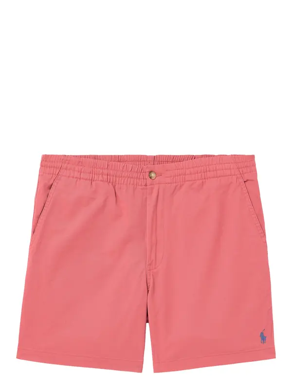 Ralph Lauren Straight-leg Cotton-blend Twill Bermuda Shorts - Pink