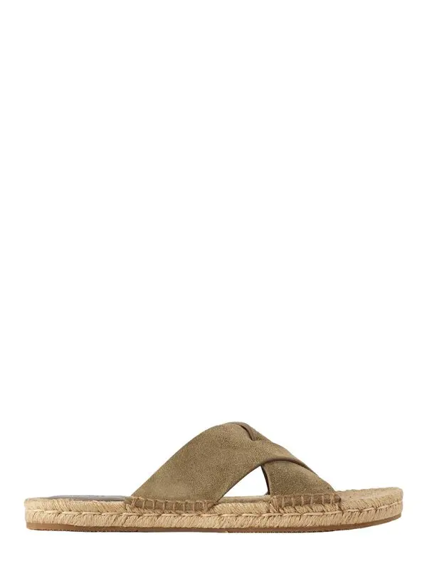 Zegna Panarea Suede Sandals - Green