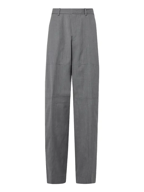 JIL SANDER Straight-leg Paneled Trousers - Gray
