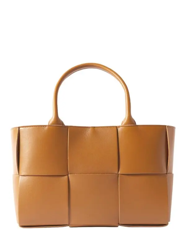 Bottega Veneta Arco Small Intrecciato Leather Tote - Brown
