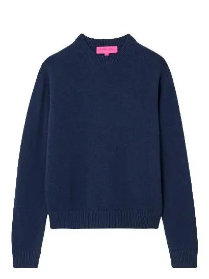 THE ELDER STATESMAN Cashmere Crewneck Sweater - Blue