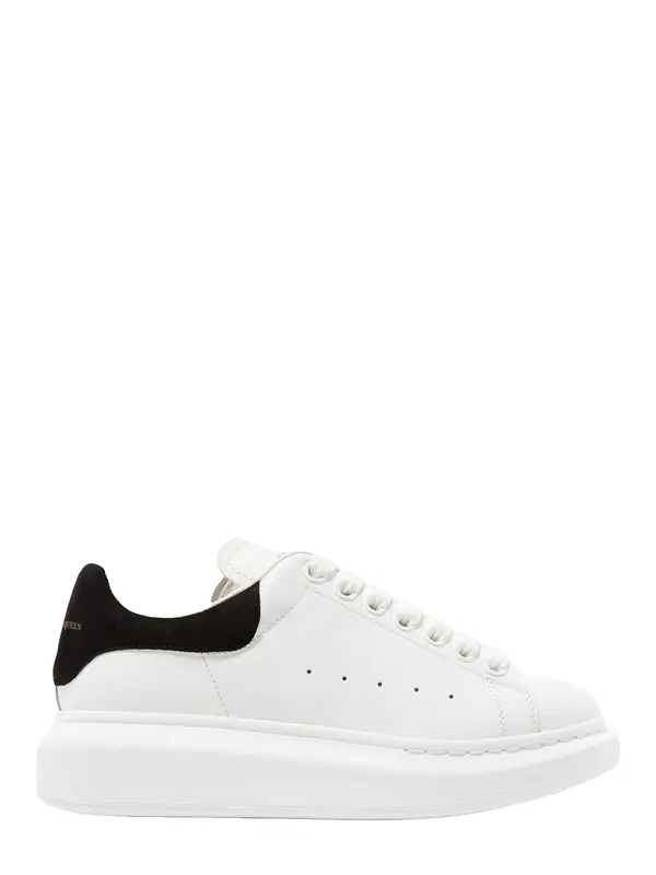 Alexander McQueen Suede-trimmed Leather Sneakers - White
